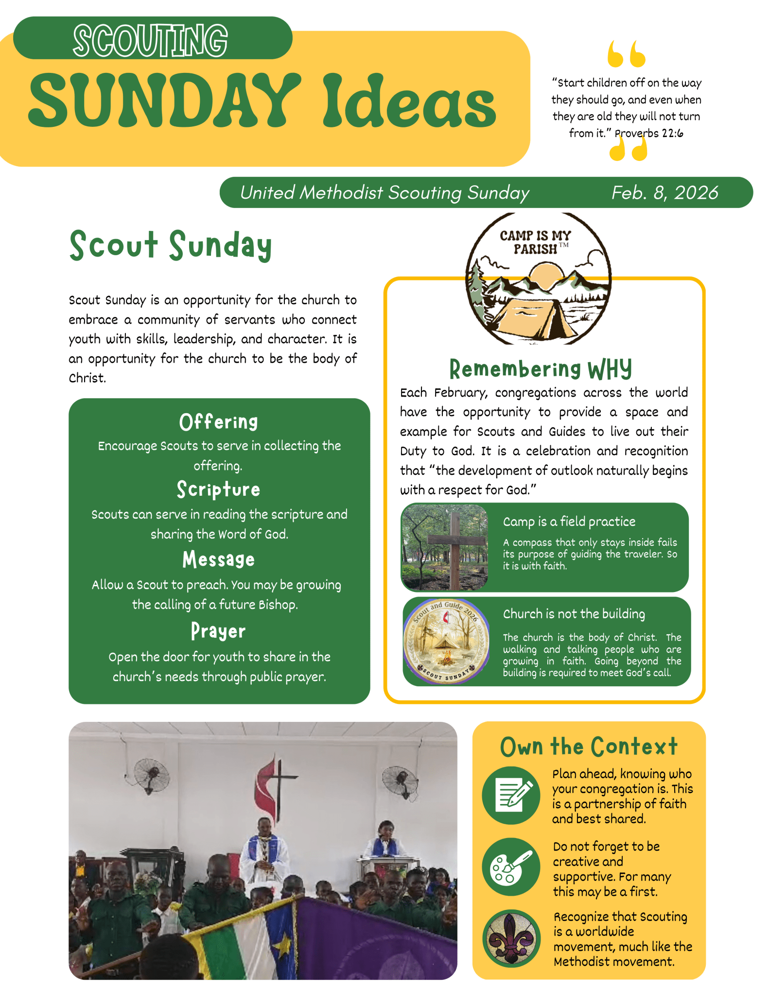 Ideas for Scout Sunday – Scouting Ministries